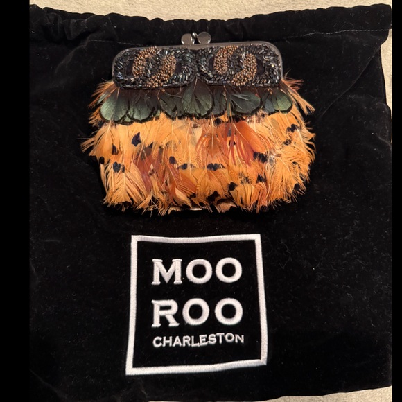Moo Roo | Bags | Moo Roo Charleston Mini Feather Bag | Poshmark
